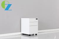 China Customized 3 Drawer Under Desk File Cabinet Side Handle With Password Key for sale
