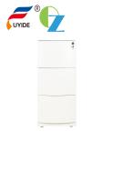 China Metal 3 Drawers Vertical Filing Cabinets With Characteristic Curved Front for sale