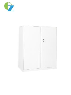 China Goose Neck Handle Office Metal Cupboard 2 Swing Doors Steel Cabinet for sale