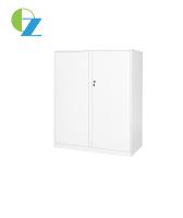 China Goose Neck Handle Office Metal Cupboard 2 Swing Doors Steel Cabinet for sale