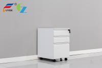 China Office Pedestal Movable Drawer Cabinet Metal Filing Cabinet With 3 Drawers for sale