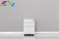 China Office Pedestal Movable Drawer Cabinet Metal Filing Cabinet With 3 Drawers for sale