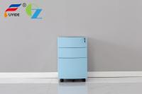 China Office Personal 3 Drawer Mobile Pedestal Storage Cabinet With Elegant Curved Front for sale