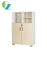 China Swing Door Thin Edge Slim Wood Storage Cabinet 2 Tier for sale