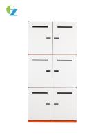 China Knock Down Structure 9 Door Mail Box Storage Cabinet With Password Lock for sale