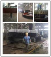 China Big Kiln Girth Gear Ring Mill Girth Gear And Mill Pinion Gear Smooth Operation for sale