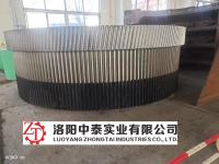 China Mill Girth Gear Cast Iron Custom Large Diameter Ring Gear Rotary for sale