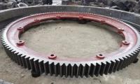 China Ring Gear Mill Girth Gear Oblique Tooth For Mining Mill And Rotary Kiln for sale