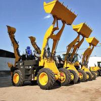 China Backhoe Loader Heavy Duty Construction Machinery Bucket Dumping Distance 1022mm for sale
