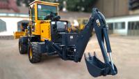 China Backhoe Loader Heavy Duty Construction Machinery Bucket Dumping Distance 1022mm for sale