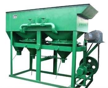 China 3mm Feeding Size Mining Ore Dressing Equipment Mineral Jig Green Color for sale