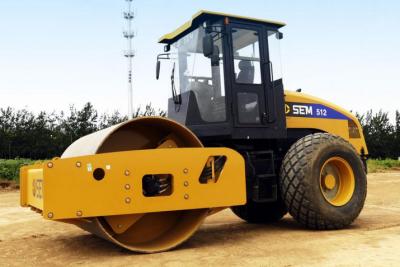 China High Efficiency SEM512 1600mm Single Drum Road Roller And Soil Compactor for sale