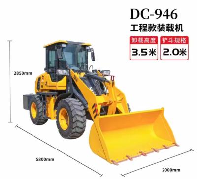 China DC-946 Type 1670-20 Tyre Small Wheel Loader Heavy Duty Construction Equipment for sale