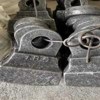 China Customized High Quality High Manganese Steel Alloy Crusher Hammer Head For Mines for sale