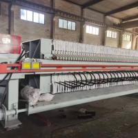 China Stable Operation Manual Pull Plate Hydraulic Recessed Filter Press for sale