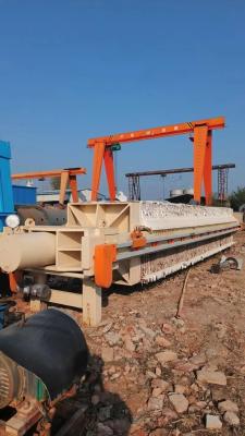 China Large mobile oil cylinder filter press with automatic filter cloth travel for sale