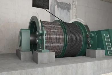 China JKM JKMD Tower Multi Rope Friction Mine Hoist Landing for sale