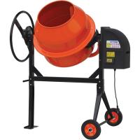 China Durable Cement Plant Equipments Vertical Drum Mixer with Manual Tilt Wheel and High Output Motor for Material Blending for sale
