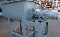 China Cement Plant Equipments Mobile Wheel Horizontal Mortar Mixer Easy Transfer For Construction Sites for sale