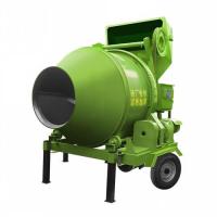 China Cement Plant Equipments 350L Output Mobile Concrete Mixer Machine With Wire Rope Lifting Hopper For Mining Infrastructure for sale