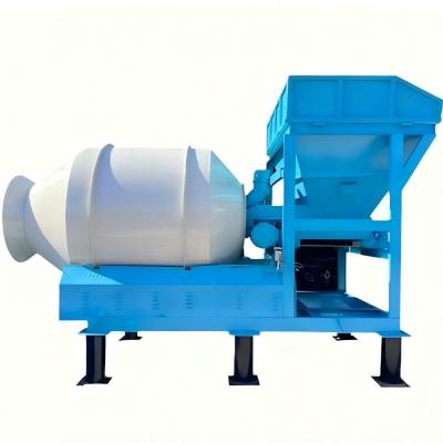 China Cement Plant Equipments Reliable Fixed Hopper Drum Concrete Mixer Construction Machinery For Mine Infrastructure for sale