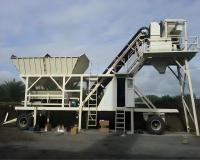 China JS Mobile Forced Mixing Plant No Foundation Required Mobile Batching Plant Cement Plant Equipments for sale