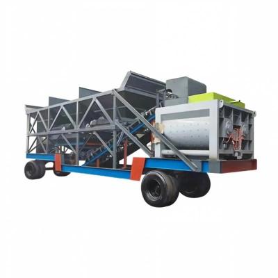 China JS Mobile Forced Mixing Plant Fast Transfer Construction Concrete Mixer Cement Plant Equipments for sale
