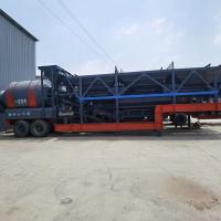 China Cement Plant Equipments Mobile Drum Concrete Batching Plant Portable Concrete Mixing Station For Construction Works for sale
