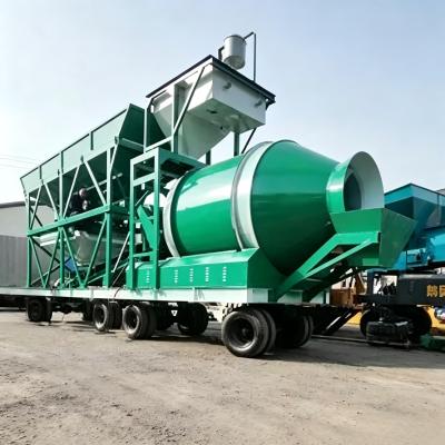 China High Efficiency JZM Mobile Concrete Mixing Plant Cement Plant Equipments Accurate Weighing Drum Mixing Station for sale