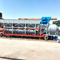 China High Efficiency JZM Mobile Concrete Mixing Plant Cement Plant Equipments Accurate Weighing Drum Mixing Station for sale