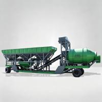 China JZM Mobile Drum Mixing Plant Cement Plant Equipments Wheel Mounted Portable Concrete Batching Station For Construction Site for sale