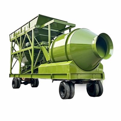 China Mobile Concrete Batching Plant JZM Drum Mixer For Emergency And Remote Construction Projects Cement Plant Equipments for sale