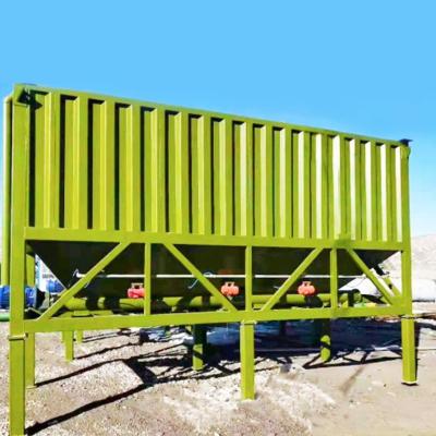 China Cement Plant Equipments Horizontal Cement Tank 50T-150T Horizontal Cement Silo For Concrete Batching Plant Mining Project Powder Storage for sale