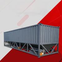 China Cement Plant Equipments Horizontal Cement Tank, Horizontal Cement Silo For Concrete Mixing Station for sale