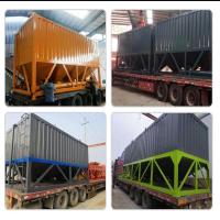 China Cement Plant Equipments Horizontal Cement Tank, Horizontal Cement Silo For Concrete Mixing Station for sale