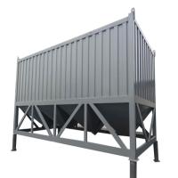 China Low Profile Horizontal Cement Silo, Bulk Powder Storage Horizontal Cement Tank Cement Plant Equipments for sale