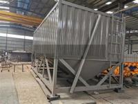 China Cement Plant Equipments Horizontal Cement Silo With Multi Discharge Ports, Cement Storage Tank For Mining Machinery for sale