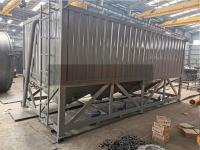 China Cement Plant Equipments Horizontal Cement Silo With Multi Discharge Ports, Cement Storage Tank For Mining Machinery for sale