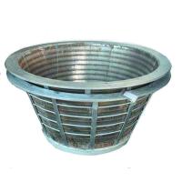 China 304 Stainless Steel Centrifugal Screen Basket Mining Machine Spare Parts for sale