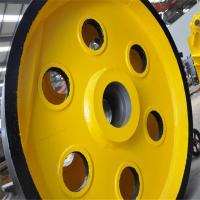 China 50mm Diameter Jaw Crusher Pulley Flywheel Of Mining Machine Spare Parts for sale