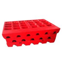 China High Manganese Mn13Cr2 30 Tooth Jaw Crusher Jaw Plate Castings And Forgings for sale