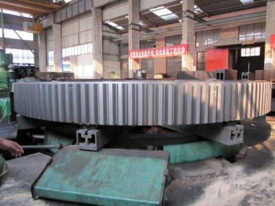 China Cement Plant 70 Module 1000 TPD Rotary Kiln Gear Ring and spur gear for sale