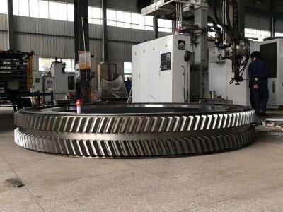 China GS42CrMo4 Alloy Steel  50TPD 100TPD cement plant  Mill Girth Gearand rotary kiln girth gear for sale