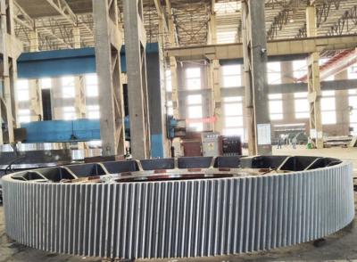 China 42CrMo Steel 16000mm Large Ring Gear For Cement Mill And Rotary Kiln Girth Gear for sale
