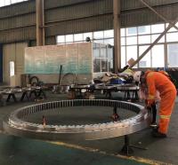 China Triple Row Rubber Seal 42CrMo4V Geared Slewing Ring And Stacker Bearing Factory for sale
