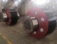 China Cement Rotary Kiln Support Roller ZG20SiMn Wheel And Shaft and kiln parts for sale
