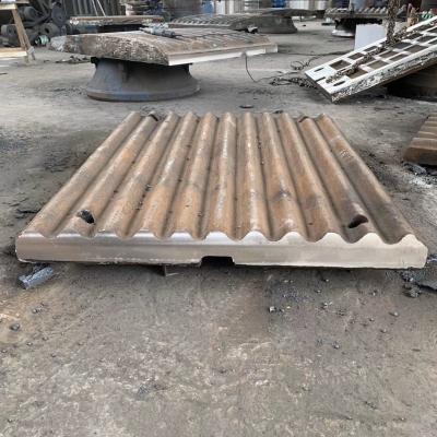 China Manganese Crusher Jaw Plate Mn13Cr2 OF Mining Machine Spare Parts for sale