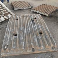 China Manganese Crusher Jaw Plate Mn13Cr2 OF Mining Machine Spare Parts for sale