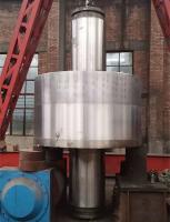China Large Forged Steel DIN Cement Rotary Kiln Support Roller And Shaft ZG35SiMn for sale
