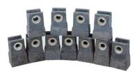 China ZG120Mn13Cr2 Castings And Forgings Hammer Crusher Parts High Chrome Hammer Head for sale